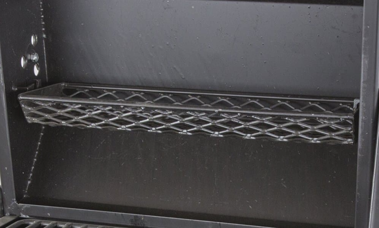 Covered Barbecue Grill with Shelf 320 Square Inch Steel