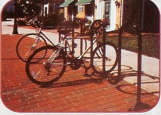 Bike Rack Loop 71 Inch 7 Space Galvanized Pipe Surface - Park Tables