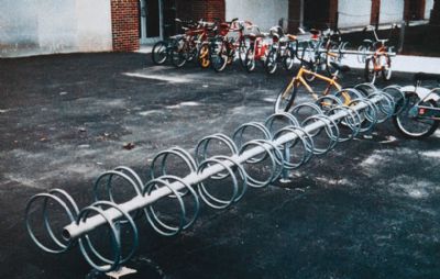 Bicycle Rack Circle 5 Foot 8 Space Galvanized Steel