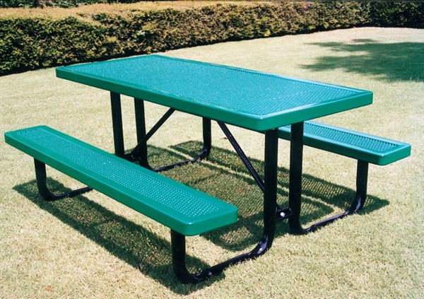 8 Foot Innovated Steel Picnic Table - Park Tables