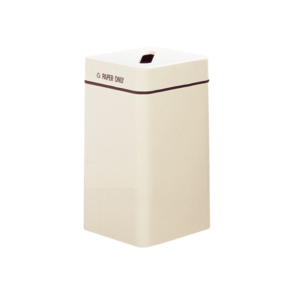 Recycling Receptacle for Paper Square 20 Gallon Fiberglass