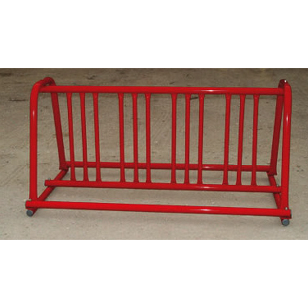 Bicycle Rack 8 foot14 Space Galvanized Pipe - Park Tables