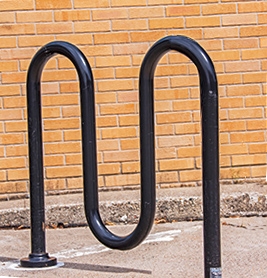 3 Loop Bike Rack Galvanized Pipe - Park Tables