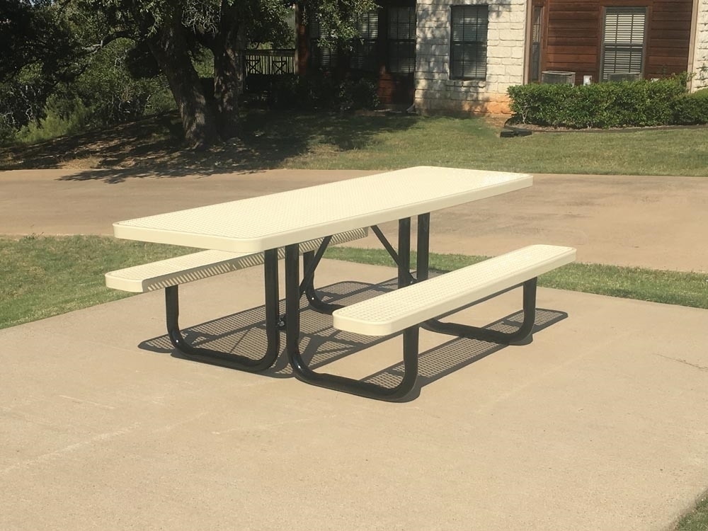 Double ADA 8 Foot Steel Picnic Table - Park Table - Park Tables ...
