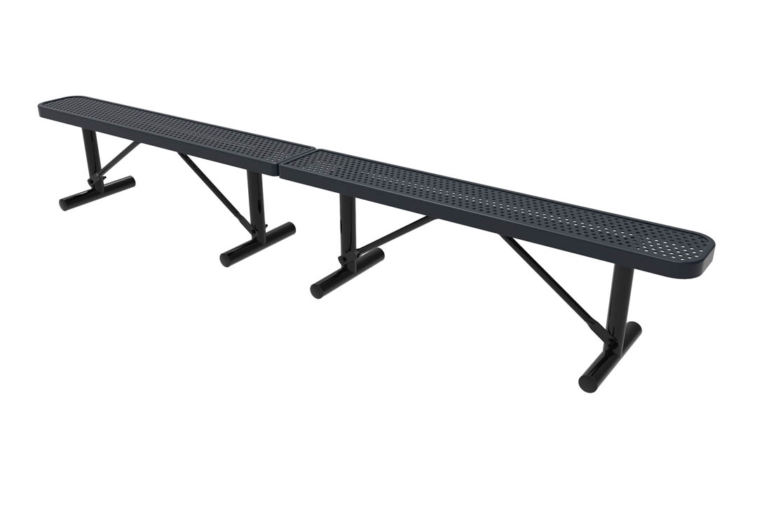 ELITE Series 10 Foot Thermoplastic Metal Bench without Back, Portable ...