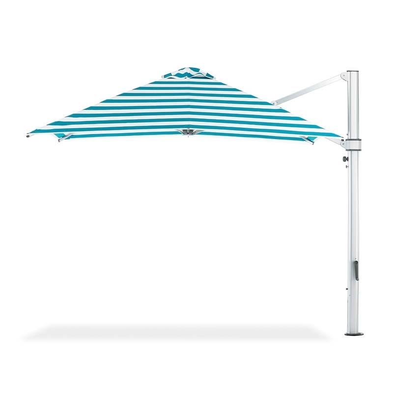 10 Ft. Square Aluminum Cantilever Umbrella with Marine Grade Fabric ...