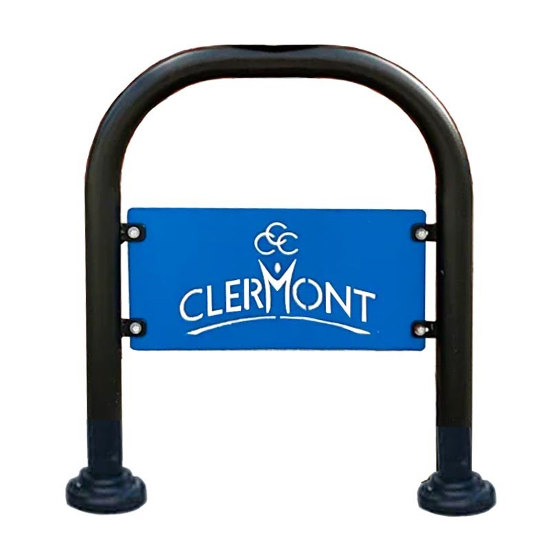 Custom Logo Single Loop Bike Rack Plastic Coated Surface Mount - Park ...