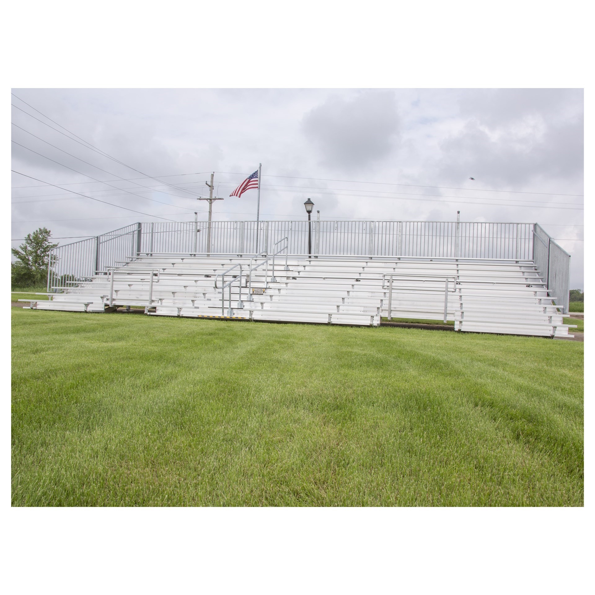 9 Row 30 Ft. Towable Bleacher With 180 Seats - Aluminum With Steel ... 9 Row 30 Ft. Towable Bleacher With 180 Seats - Aluminum With Steel ...