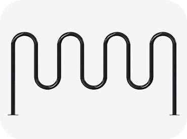 Wave Frame & Loop Bike Racks | Commercial Bicycle Storage - Park Tables