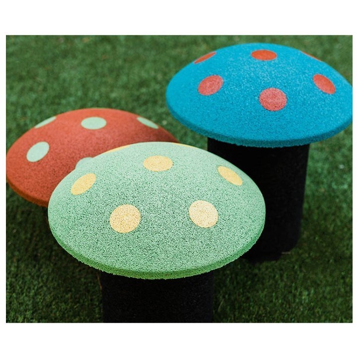 Rubber Mushroom Stepping Pad Component for Playground Equipment - Park ...