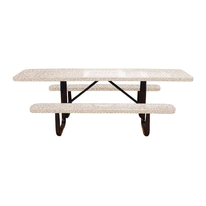 Picnic Table Rectangle 8 Foot ADA Wheelchair Accessible - Park Tables ...