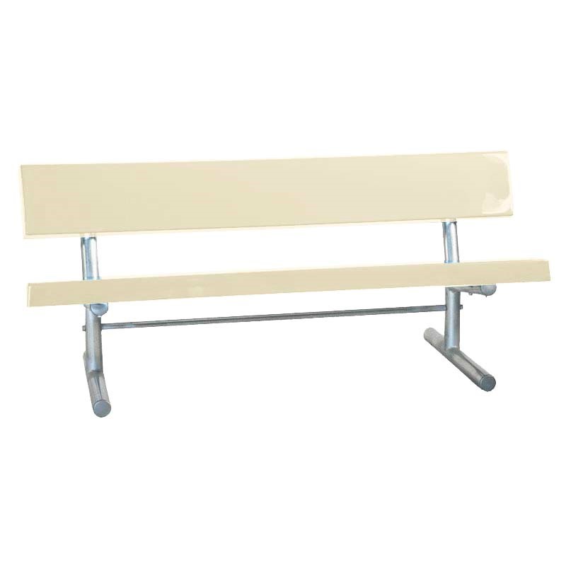 Bench with Back 15 Foot Fiberglass Galvanized Tube - Park Tables - Park ...
