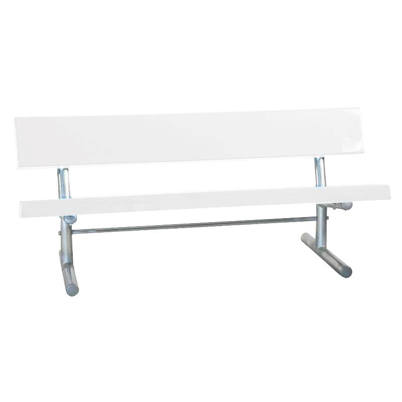 Bench with Back 15 Foot Fiberglass Galvanized Tube - Park Tables - Park ...