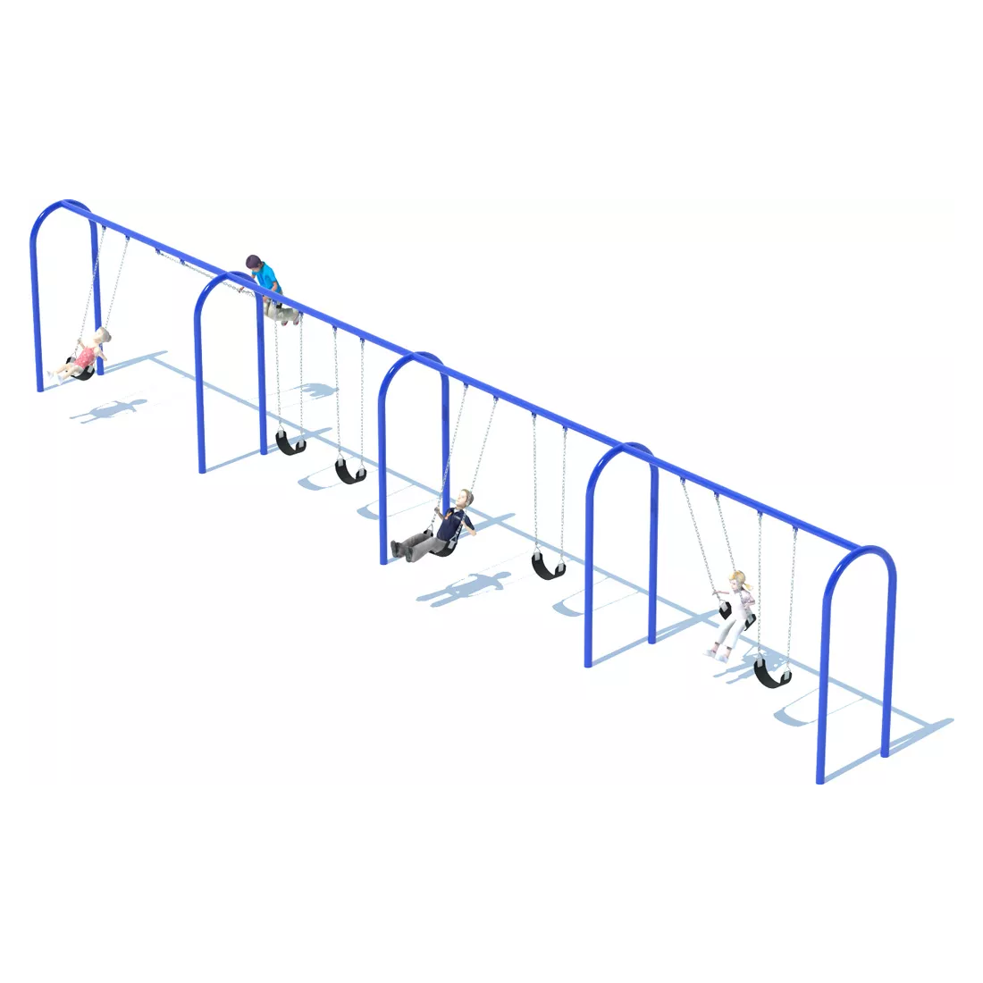 Arch Belt Swing Set Playground - Park Tables