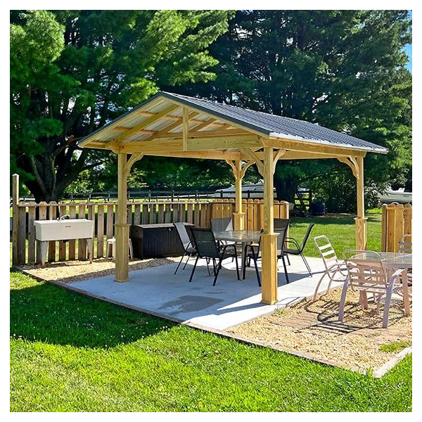 Commercial Pavilion Build Kit 12'x15' - Park Tables