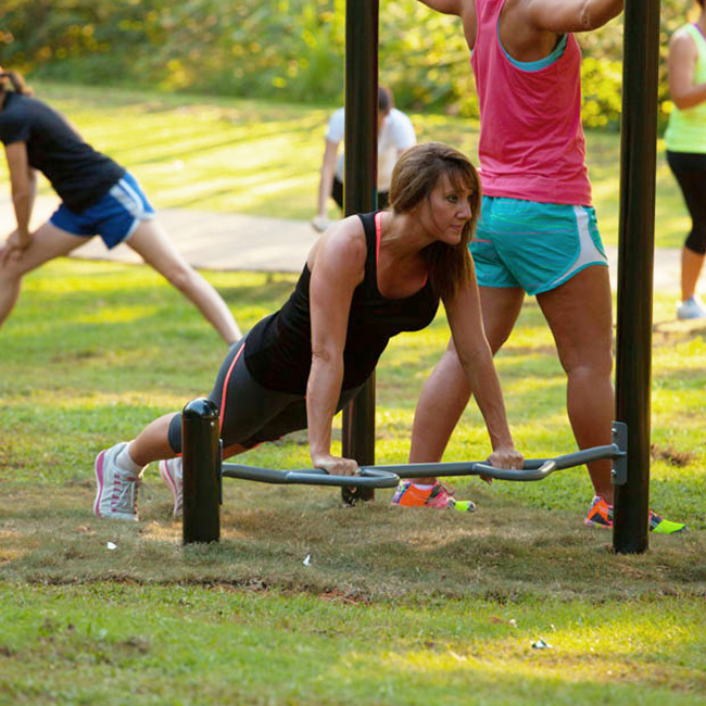 Push-Up Station Outdoor Gym Equipment - Park Tables