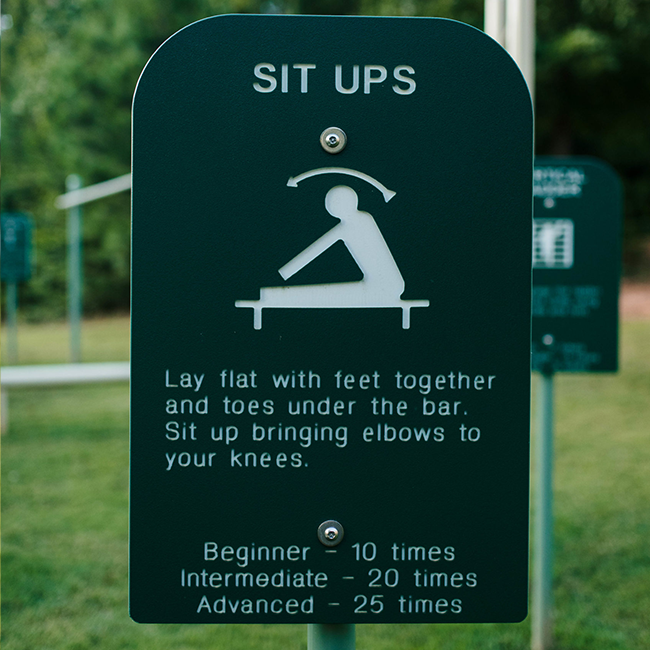 Sit-Up Bench Outdoor Gym Equipment - Park Tables