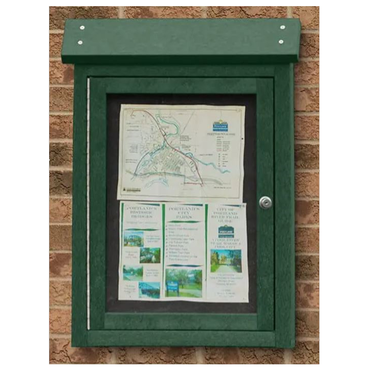 Small Message Center, No Post - Recycled Plastic Frame - Park Tables