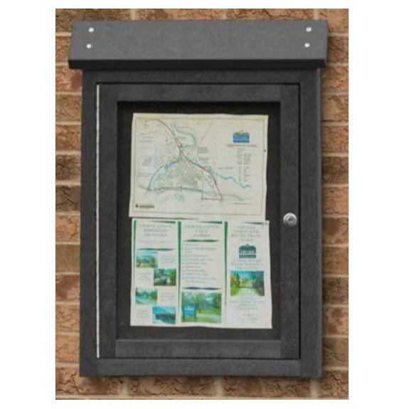 Small Message Center, No Post - Recycled Plastic Frame - Park Tables