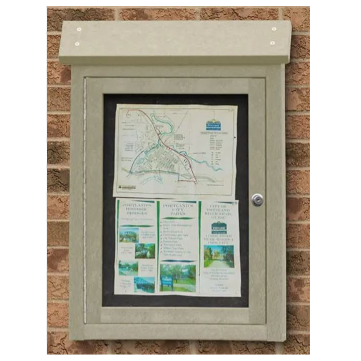 Small Message Center, No Post - Recycled Plastic Frame - Park Tables