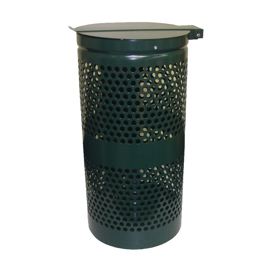 10-Gal Steel Waste Receptacle - Park Tables