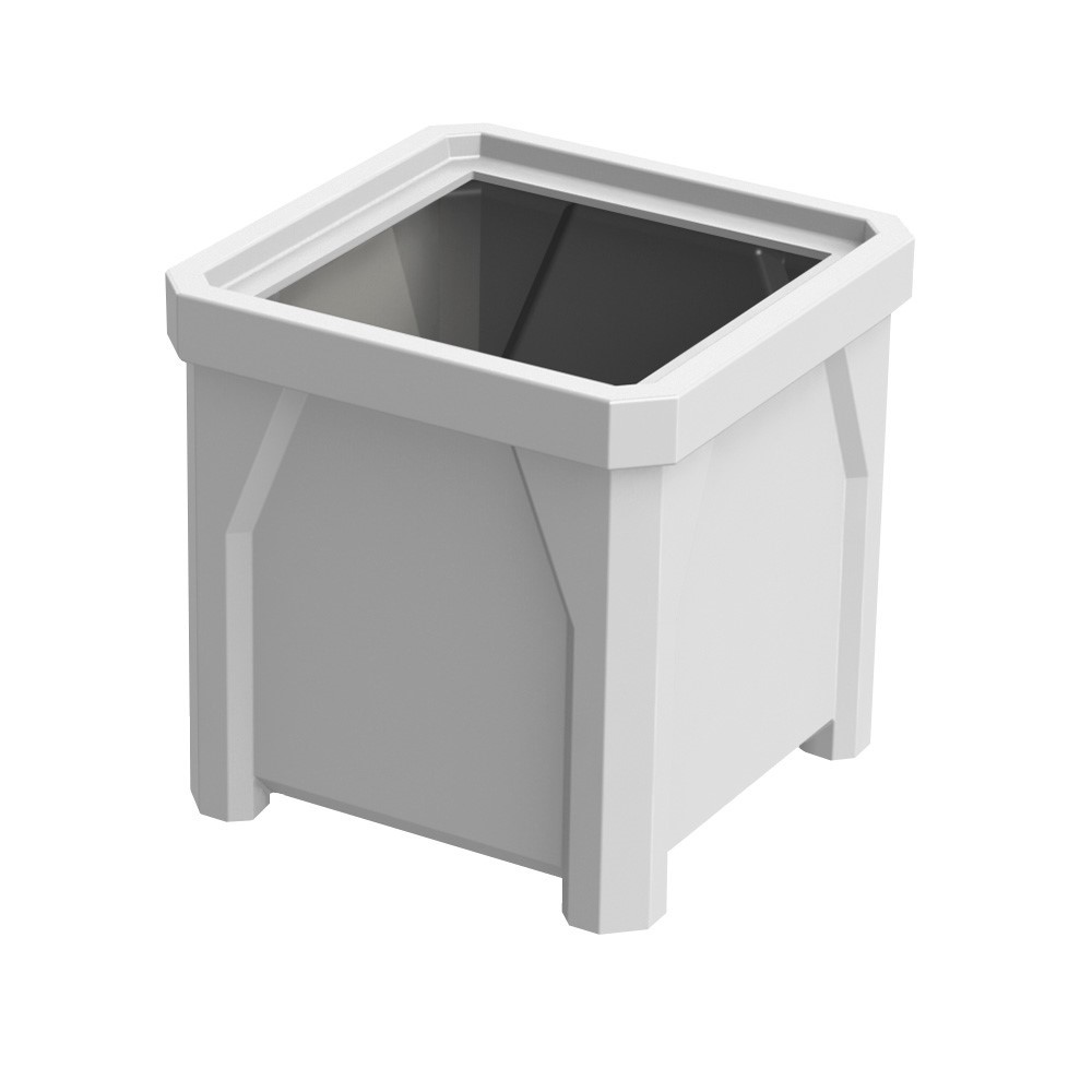 Small Plastic Cube Planter - Park Tables