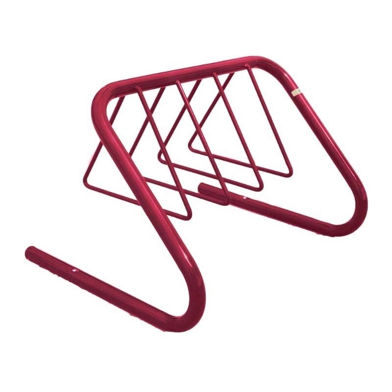 Bike Rack Triangle 50 Inch 7 Space Powder Coated Steel - Park Tables
