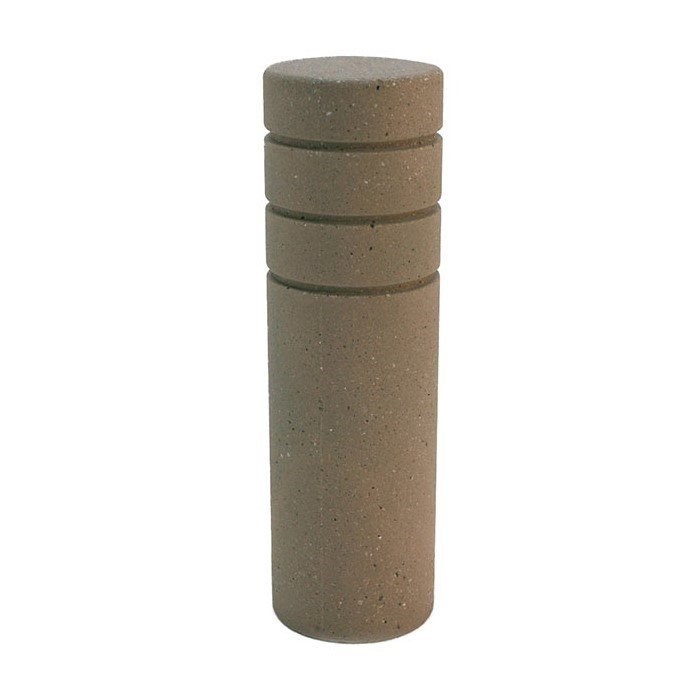 Cylinder Concrete Bollard w/ Triple Lines - Park Tables