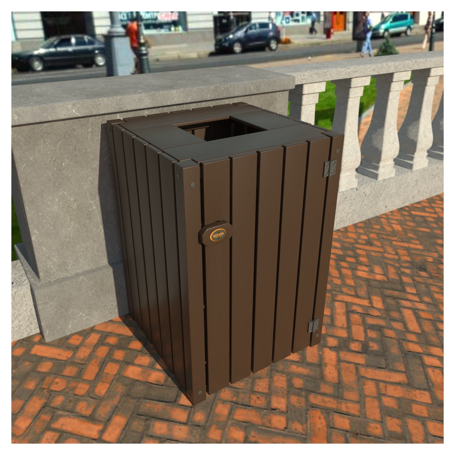 30-gallon Trash Can Flat Lid - Park Tables
