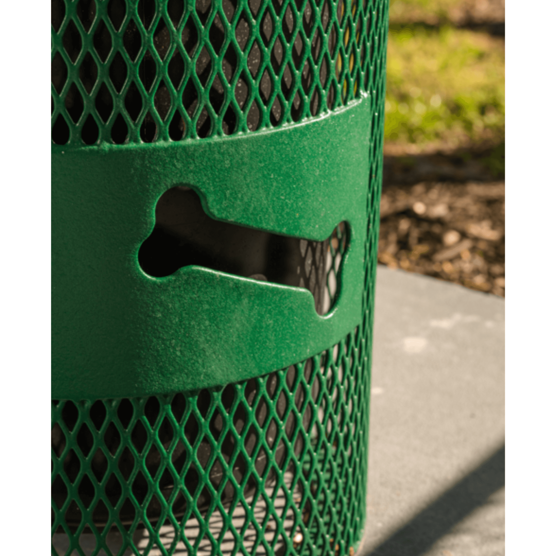 32 Gallon Regal Bones Design Trash Receptacle for Dog Parks with ...