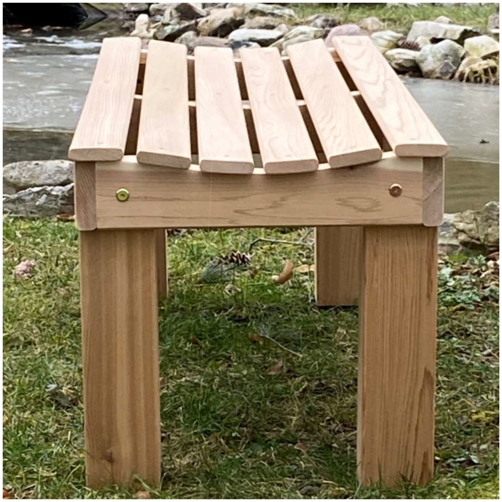 4 Ft Cedar Courtyard Bench - Park Tables - Park Tables | Benches ...