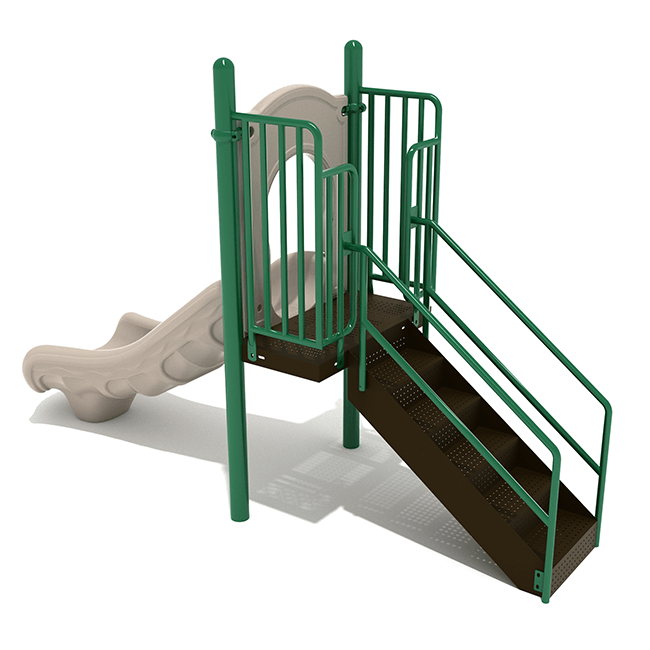 Freestanding 3 Foot Single Straight Slide - Ages 2 to 12 Years- Park Tables