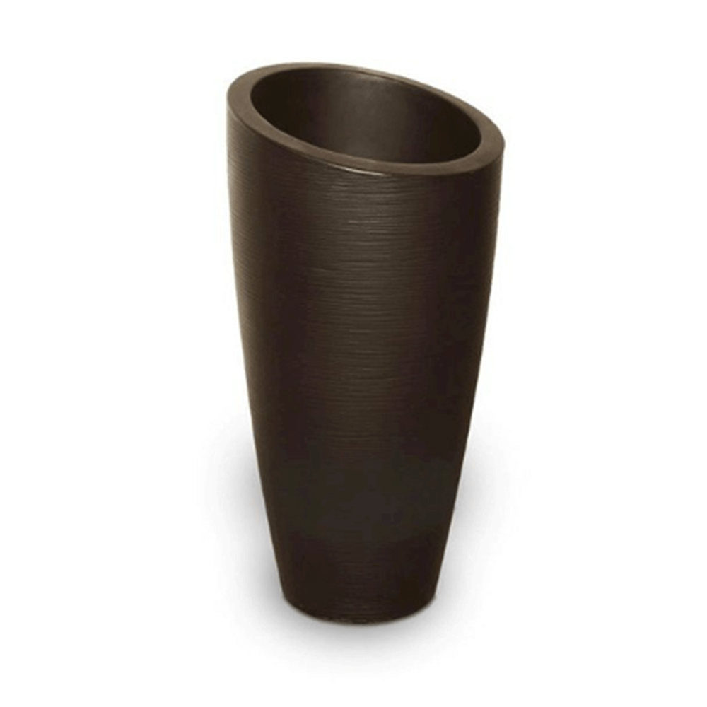 32" Tall Sloped Modesto Plastic Planter - Park Tables